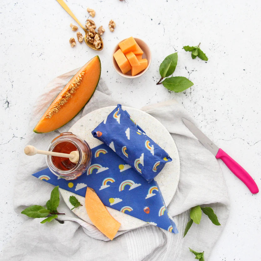 Colourful Beeswax Wraps For Your Food - The Lunchbox Collection