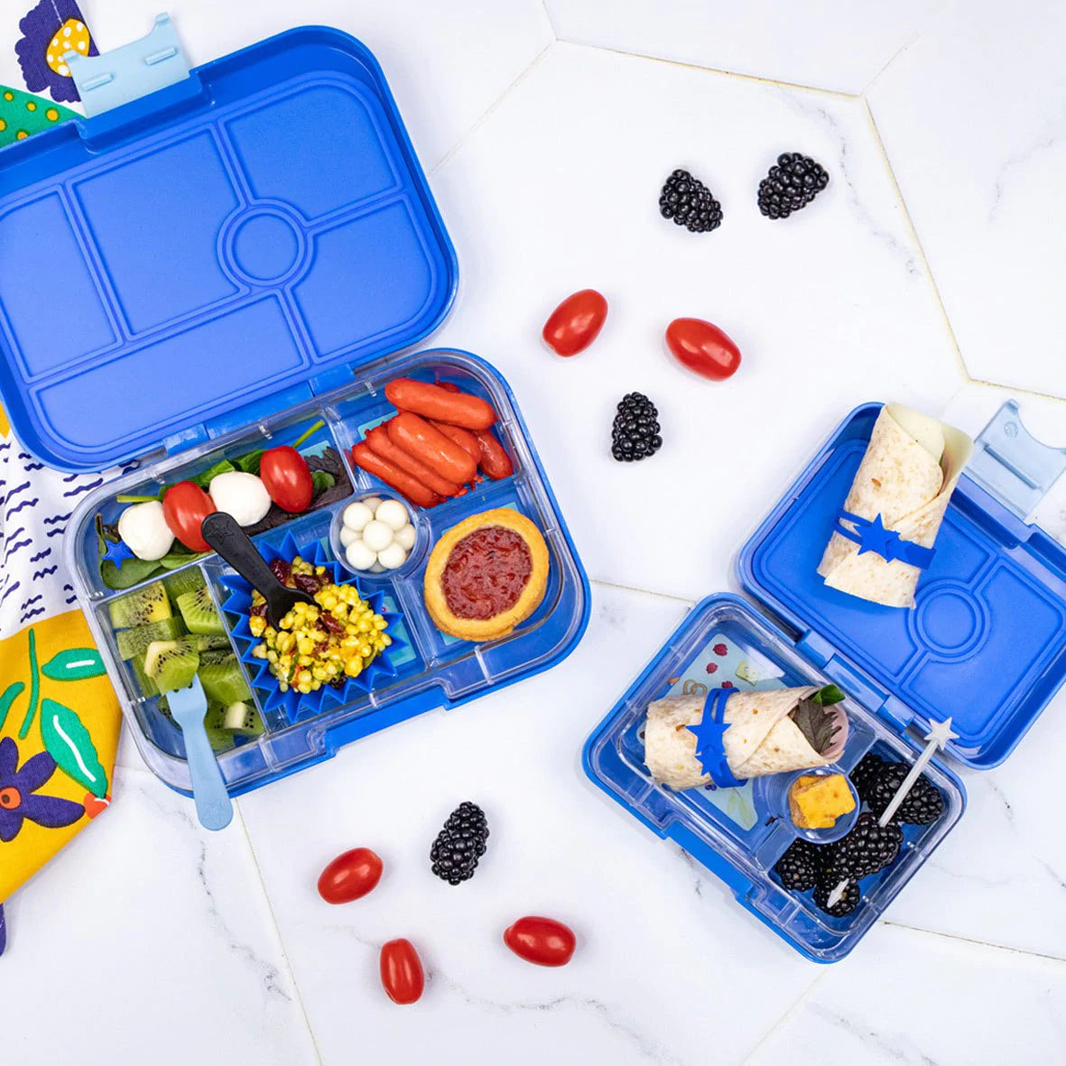 Lunch Punch ELECTRIC BLUE Fun Bento Set - The Lunchbox Collection